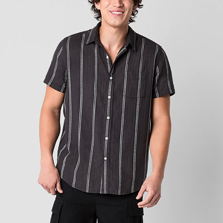 Click here for Arizona Mens Short Sleeve Striped Button-Down Shir... prices