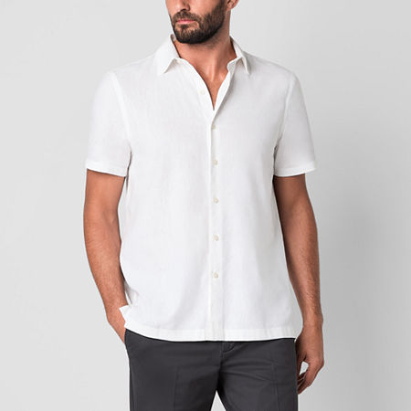 Click here for Stafford Linen Blend Mens Short Sleeve Regular Fit... prices