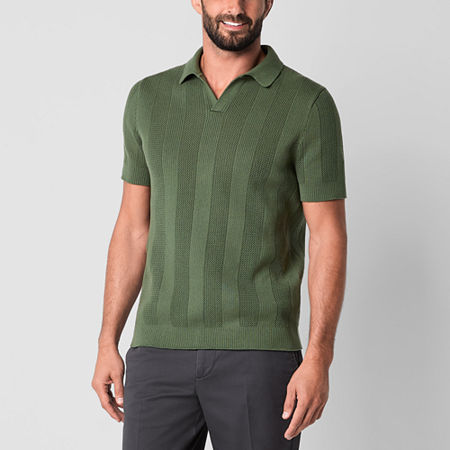 Click here for Stafford Johnny Collar Mens Short Sleeve Polo Swea... prices