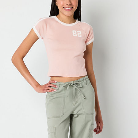 Click here for Arizona Womens Juniors Crew Neck Short Sleeve T-Sh... prices