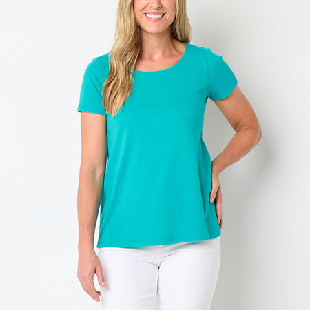 Click here for St. Johns Bay Womens Easy-on + Easy-off Crew Neck... prices