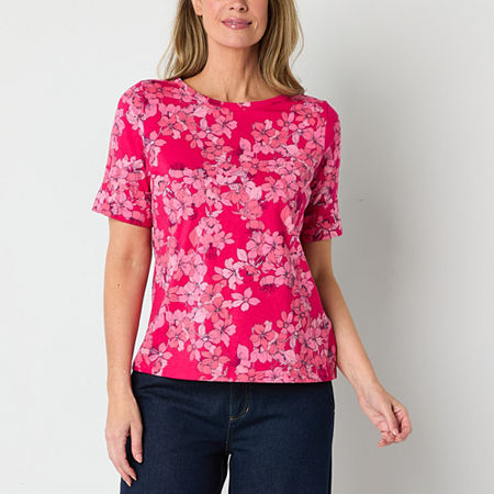 Click here for Liz Claiborne Womens Boat Neck Short Sleeve T-Shir... prices