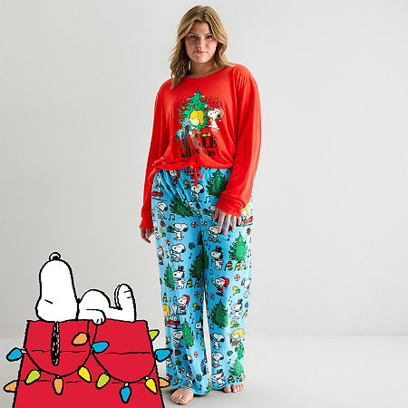 Click here for Womens Peanuts Snoopy Microfleece Crew Neck Long S... prices