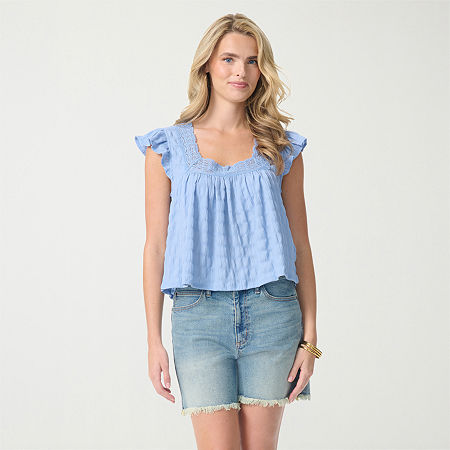 Click here for JS Jessica Simpson Womens Square Neck Short Sleeve... prices