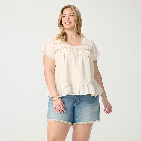 Click here for JS Jessica Simpson Womens Plus Scoop Neck Short Sl... prices