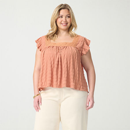 Click here for JS Jessica Simpson Womens Plus Square Neck Short S... prices