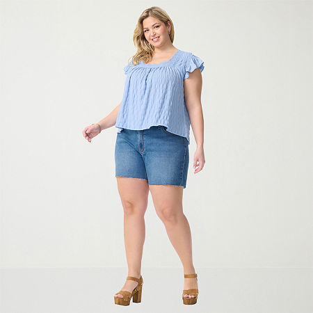 Click here for JS Jessica Simpson Womens Plus Square Neck Short S... prices