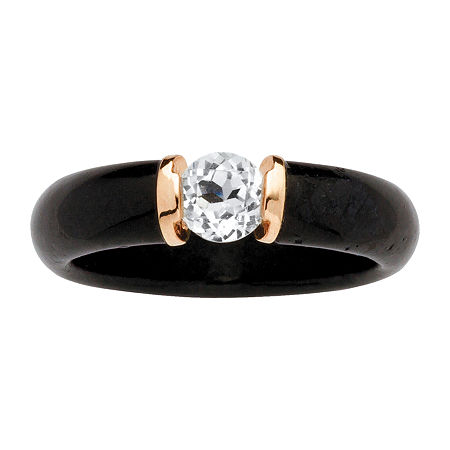 Click here for Womens 5MM Genuine Black Jade 10K Gold Band  9  Bl... prices