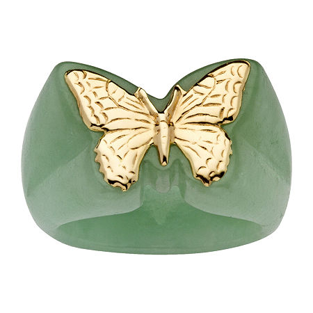 Click here for 7MM Genuine Jade 14Kor 10K Gold Butterfly Band  6... prices