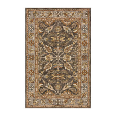 Loloi Victoria Hooked Indoor Rectangular Accent Rug, Color: Dk Taupe ...