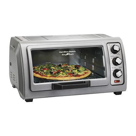Hamilton Beach Easy Reach Toaster Oven  One Size  Silver