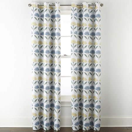 Click here for Home Expressions Allister Print Fan Floral Grommet... prices
