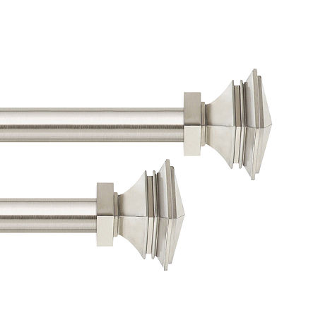 Click here for Deco Window 2-Pack Basics Square 1 IN Curtain Rod... prices