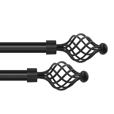 Click here for Deco Window 2-Pack Swirl 3/4 IN Curtain Rod  One S... prices