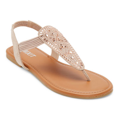 Mixit Womens Gillian T-Strap Flat Sandals - JCPenney