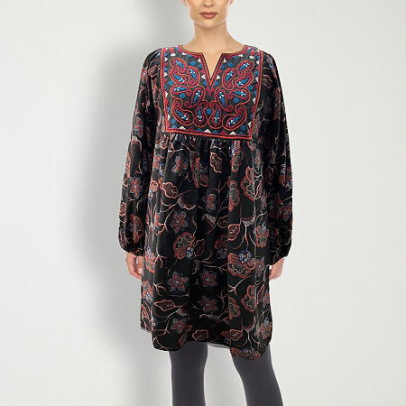 Click here for White Mark Womens Long Sleeve Embroidered Paisley... prices
