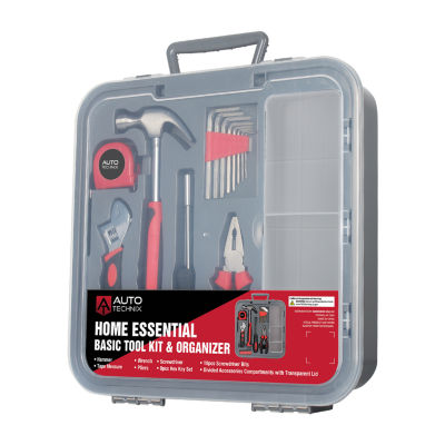 Auto Technix Home Essential Basic Tool Kit and Organizer SM-61849 ...