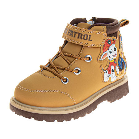 Nickelodeon Toddler and Little Boys Paw Patrol Hook and Loop Casual Boots - Brown