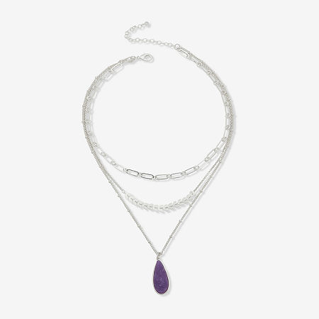 Click here for a.n.a Womens Strand Necklace  One Size  Purple prices