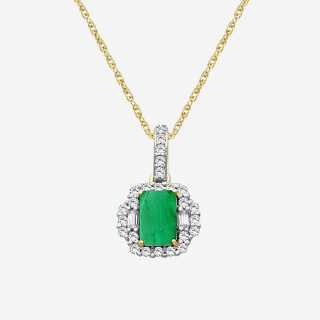Click here for Womens Emerald-cut Gemstone & 1/3 CT. T.W. Natural... prices