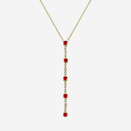 Click here for Womens Diamond Accent Gemstone 10K Gold 18 Inch Pe... prices
