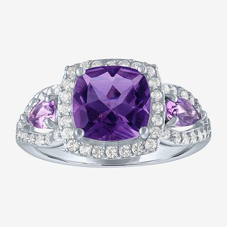 Click here for Womens Genuine Purple Amethyst Sterling Silver Cus... prices