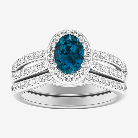 Click here for Womens 1/2 CT. T.W. Genuine Blue Sapphire 10K Whit... prices