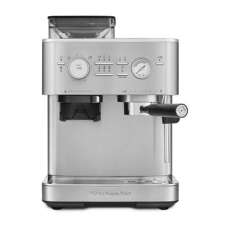 KitchenAid Semi Automatic Espresso Machine with Burr Grinder  KES6551 - Stainless Steel