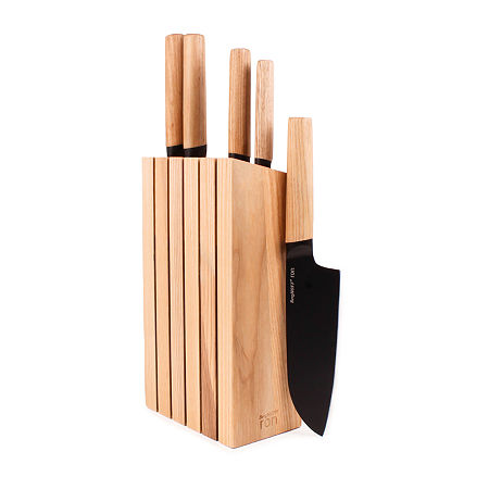 Click here for BergHOFF Ron Stainless Steel 6-pc. Knife Block Set... prices