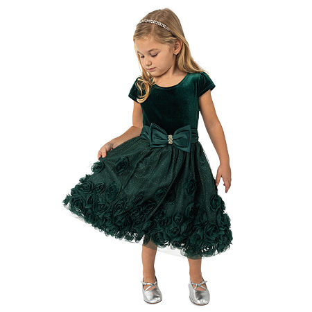 Click here for Rare Editions Toddler Girls Short Sleeve Fit + Fla... prices