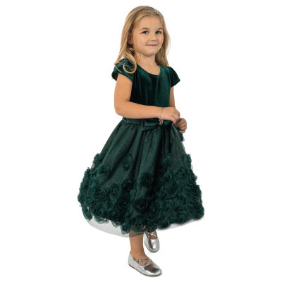 Rare Editions Toddler Girls Short Sleeve Fit + Flare Dress, Color ...