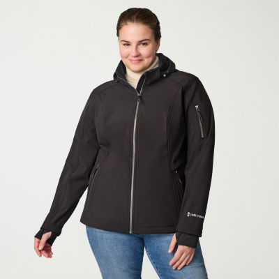 Free Country Womens Plus Water Resistant Midweight Softshell Jacket ...