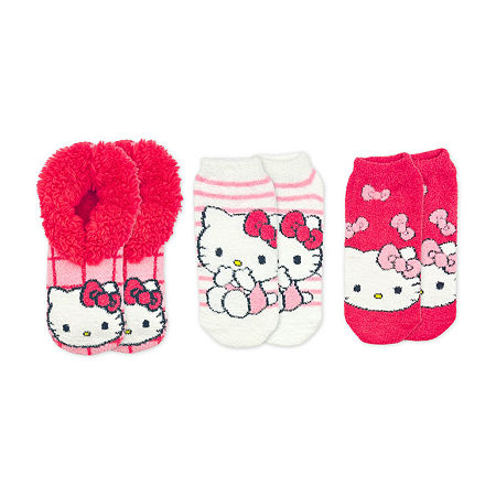 Click here for Womens Multi-Pack 3 Pair Hello Kitty Slipper Socks... prices