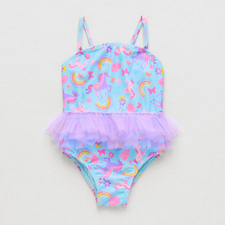 Click here for Okie Dokie Toddler Girls Striped One Piece Swimsui... prices