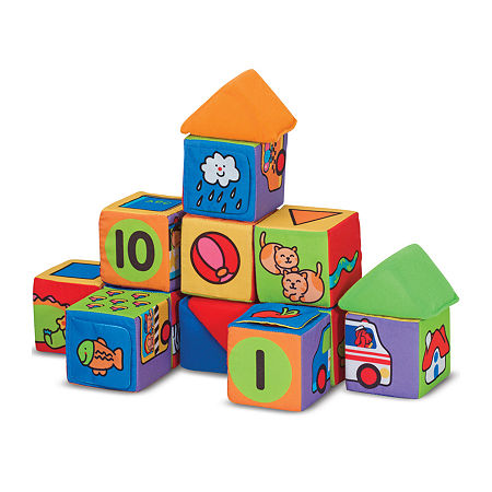 Melissa and Doug Kids Match & Build Toy Blocks - Multi