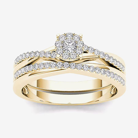 Click here for 1/4 CT.T.W. Natural Diamond 10K Yellow Gold Engage... prices