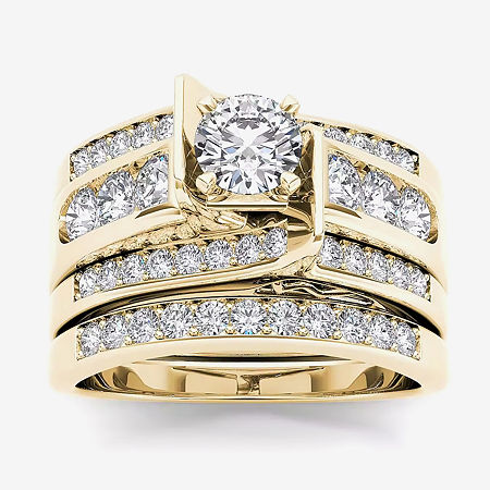 Click here for 1 1/4 CT.T.W. Natural Diamond 14K Yellow Gold Brid... prices