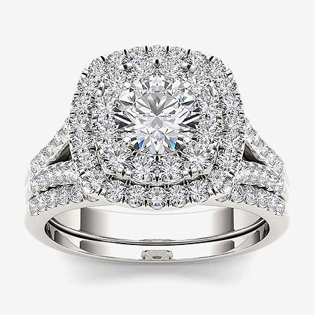 Click here for 2 CT.T.W. Natural Diamond 14K White Gold Bridal Se... prices