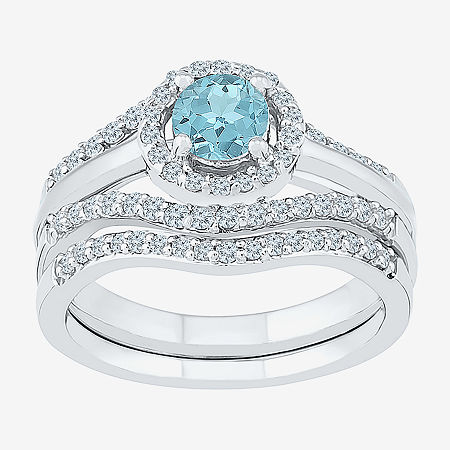 Click here for Modern Bride Gemstone Genuine Aquamarine & 1/2 CT.... prices