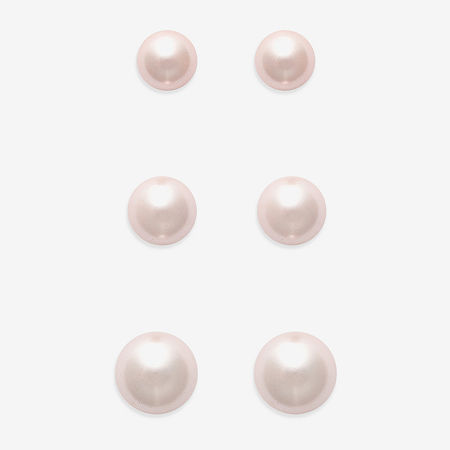 Click here for Mixit Womens Pink Glass Simulated Pearl Hypoallerg... prices