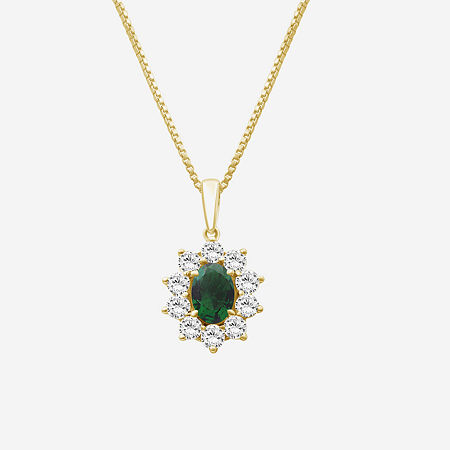 Click here for Womens Oval-cut Gemstone & 3/4 CT. T.W. Lab-Grown... prices