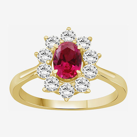 Click here for Womens Oval-cut Gemstone & 3/4 CT. T.W. Lab-Grown... prices