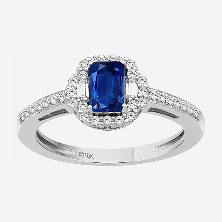 Click here for Womens Emerald-cut Gemstone & 3/8 CT. T.W. Natural... prices