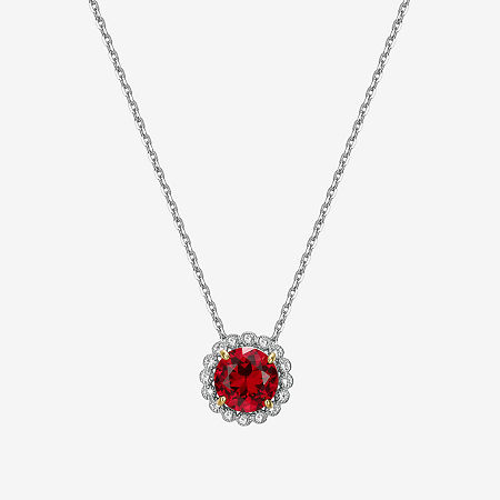 Click here for Womens Gemstone Sterling Silver Flower Pendant Nec... prices