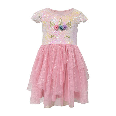 Click here for Lilt Little Girls Short Sleeve Flutter Sleeve Tutu... prices