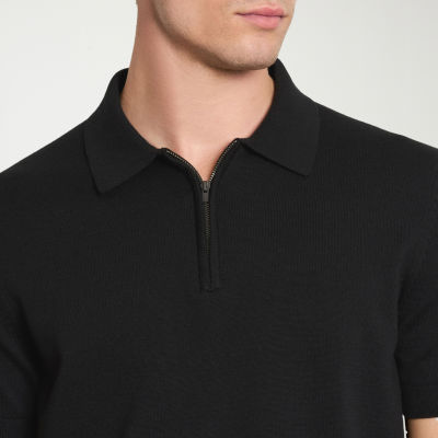 Van Heusen Smart Temp Quarter Zip Mens Short Sleeve Polo Sweater - JCPenney