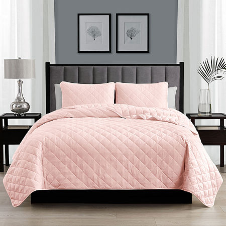 Click here for Swift Home Lightweight Diamond Stitched 3-Piece Qu... prices