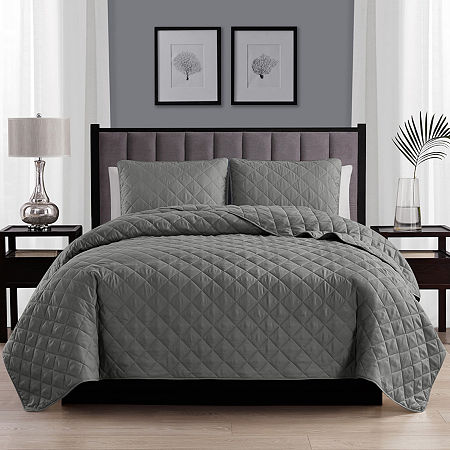 Click here for Swift Home Lightweight Diamond Stitched 3-Piece Qu... prices