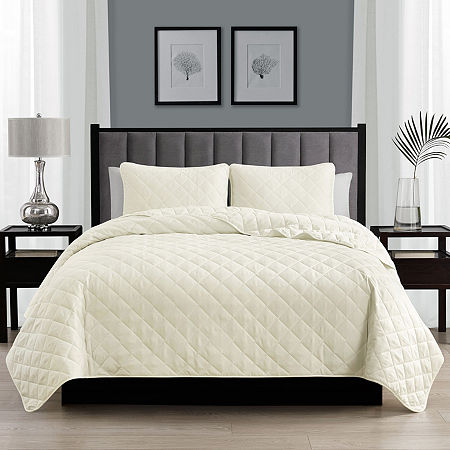 Click here for Swift Home Lightweight Diamond Stitched 3-Piece Qu... prices
