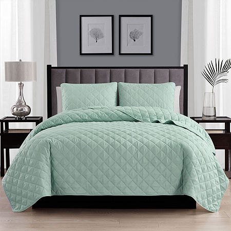 Click here for Swift Home Lightweight Diamond Stitched 3-Piece Qu... prices